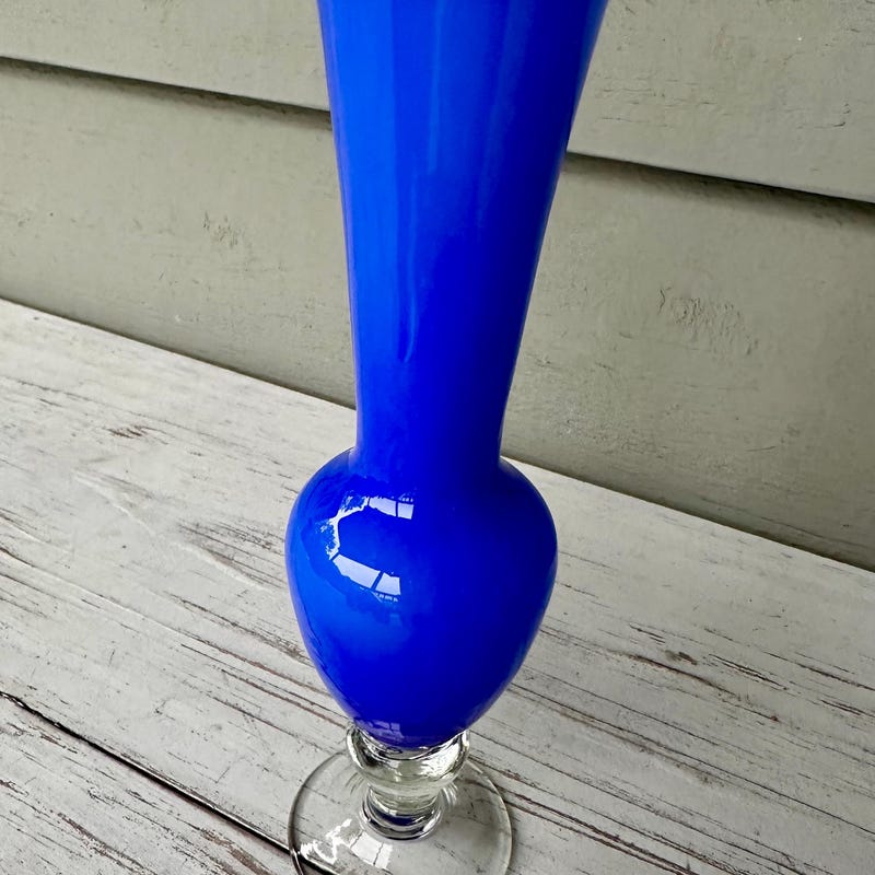 Blue Vase With Top - Etsy