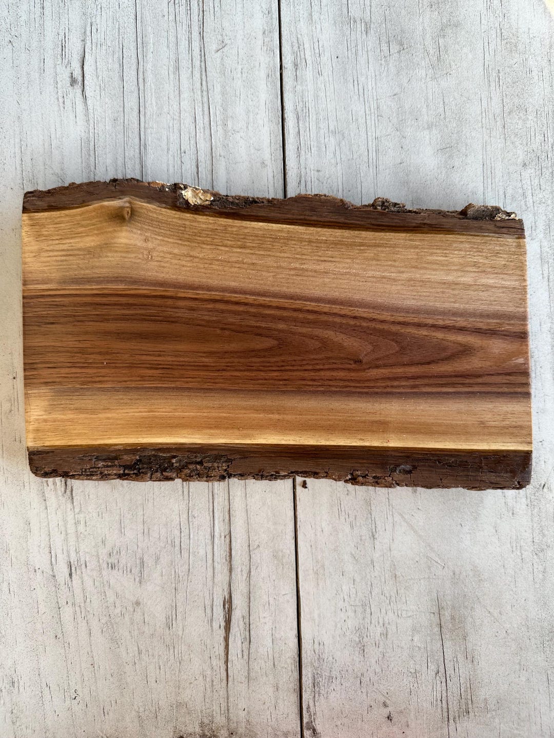 Walnut Display Slice - Walnut Display Slab - Black Walnut With Bark ...