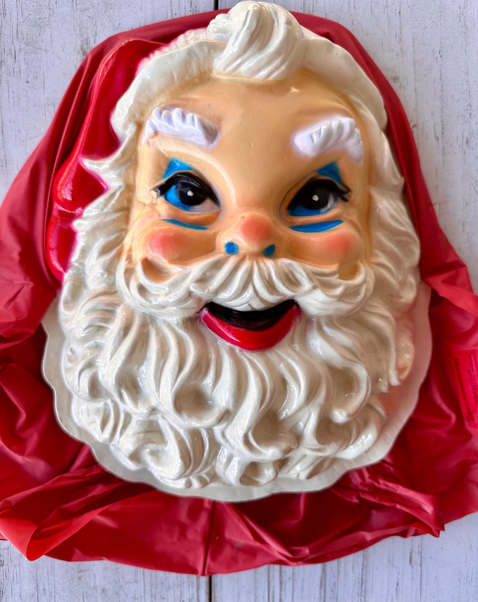 Vintage 1958 Plasti Personalities Santa Mask - “surprise Santa’s Here ...