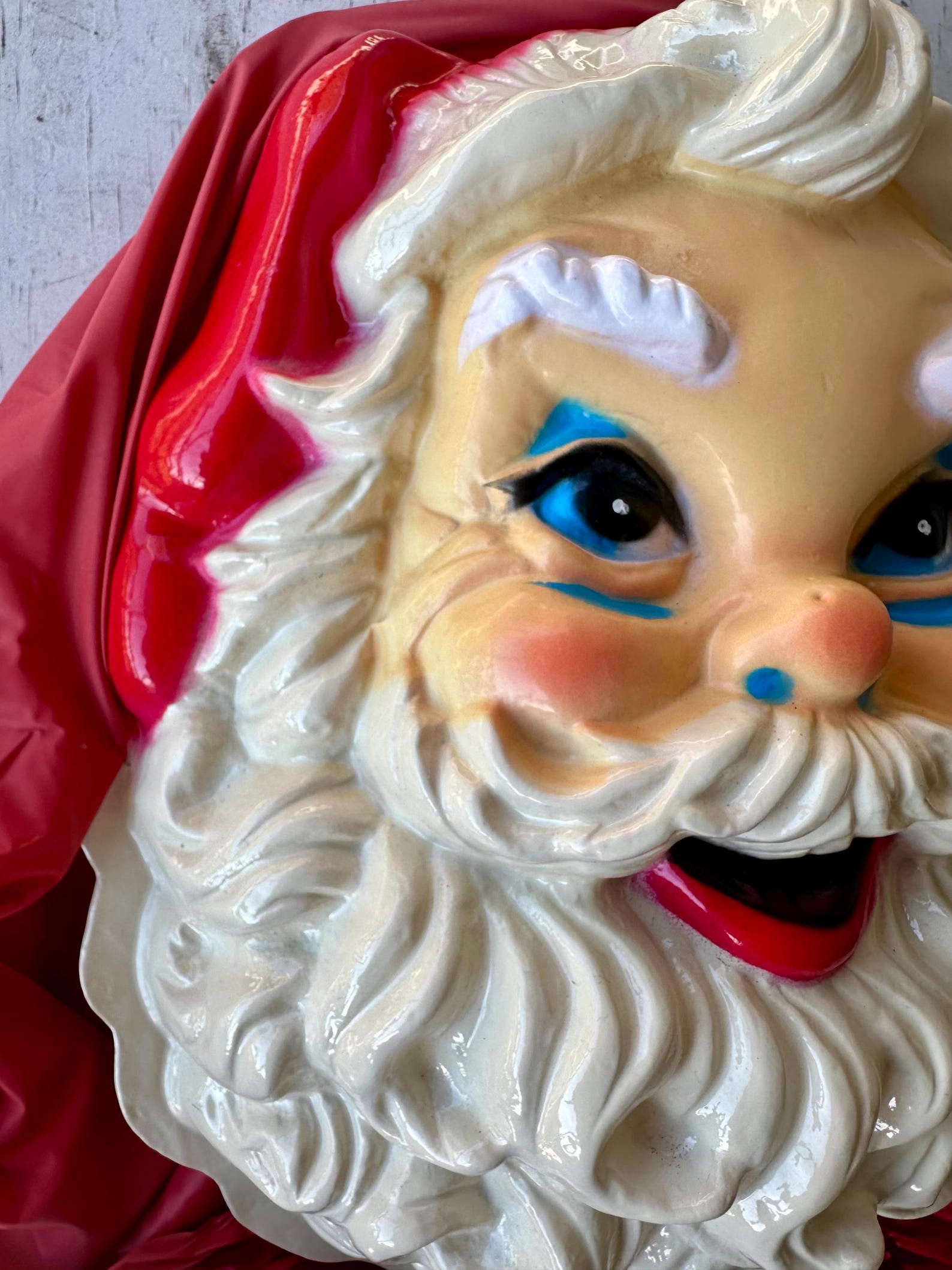 Vintage 1958 Plasti Personalities Santa Mask - “surprise Santa’s Here ...