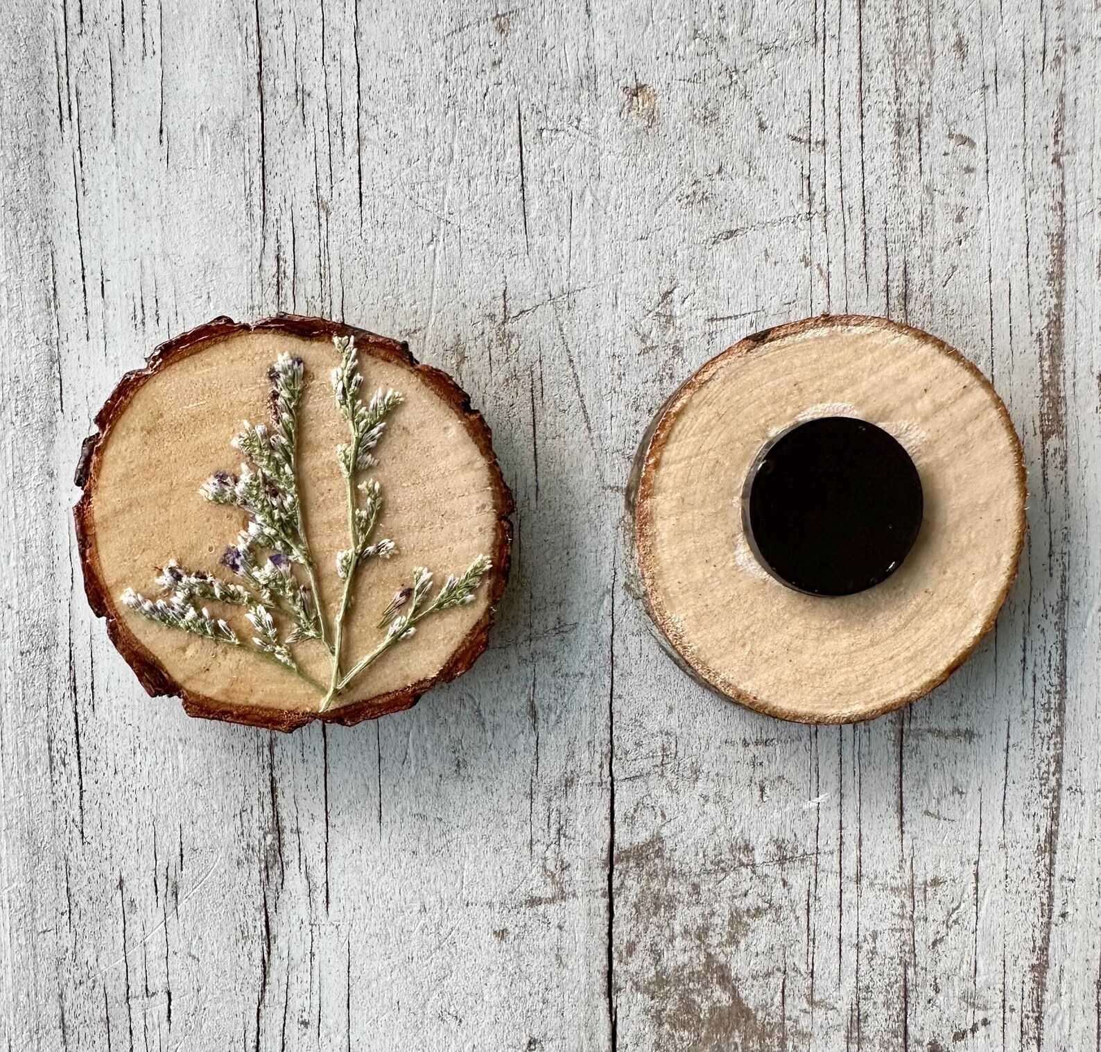 Pressed Flower Magnet: Rustic Floral Kitchen Magnets - Etsy
