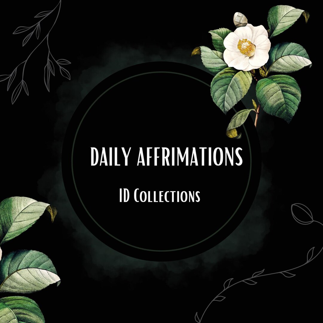 Daily Affirmations Template - Etsy