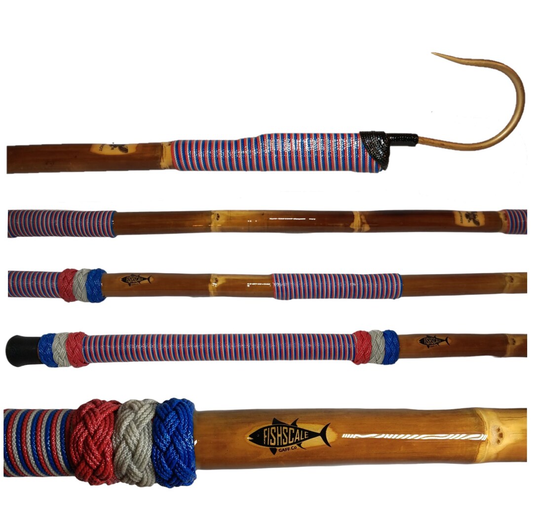 Fishscale Gaff Co PATRIOT Deckhand-style Calcutta Fish Gaff in Red ...