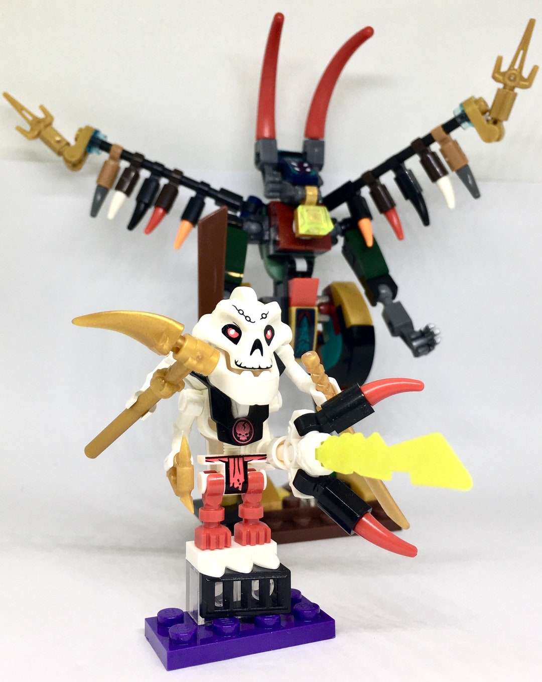 LEGO Giant Robot NINJAGO Colors Custom SAMUKAI King Bones Sminifigure ...