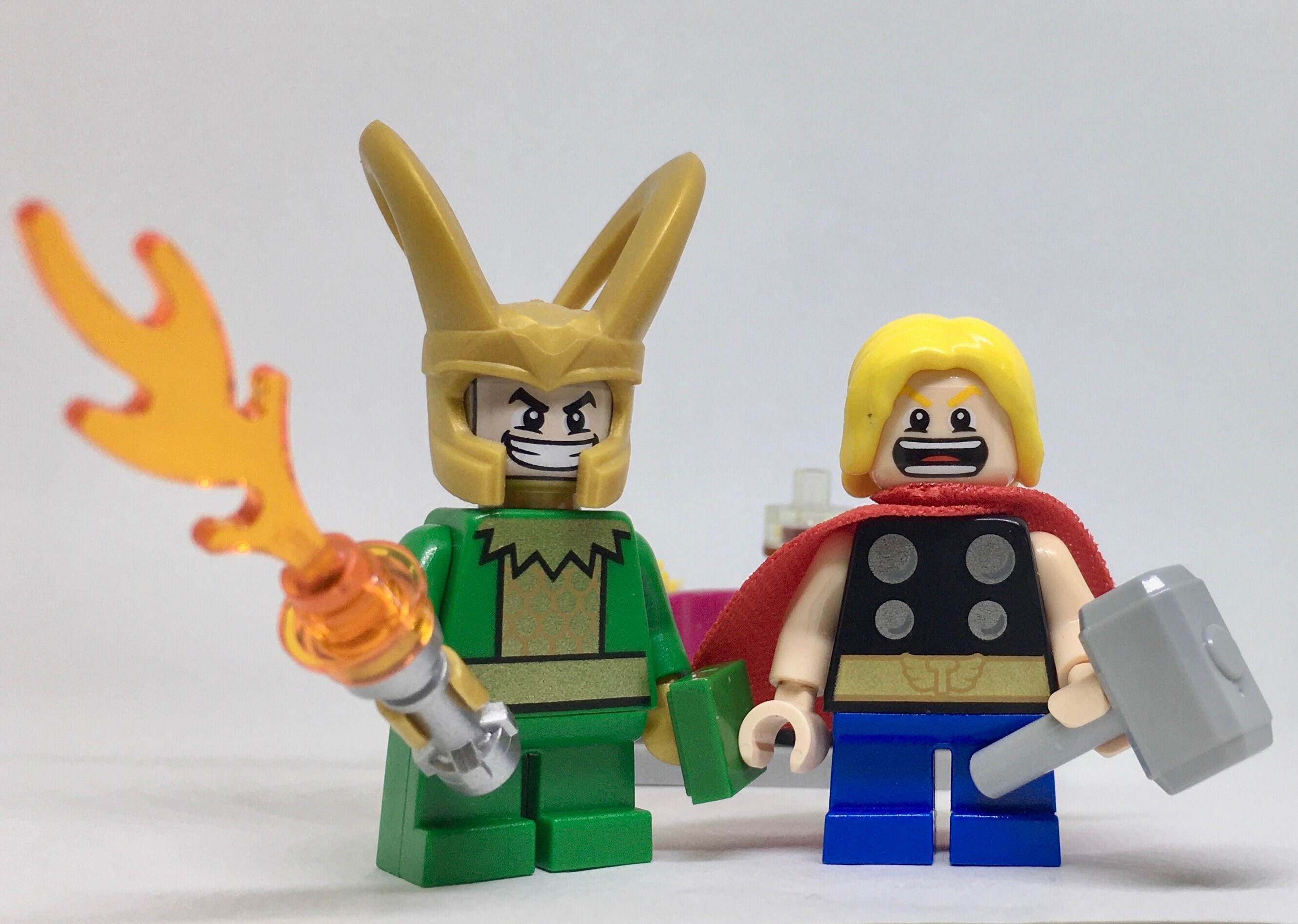 THOR Avengers Lego MARVEL C Tm LOKI Gold Superheroes Minifigures ...
