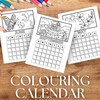12 Month Colouring Calendar for Kids, Printable Calendar to Colour ...