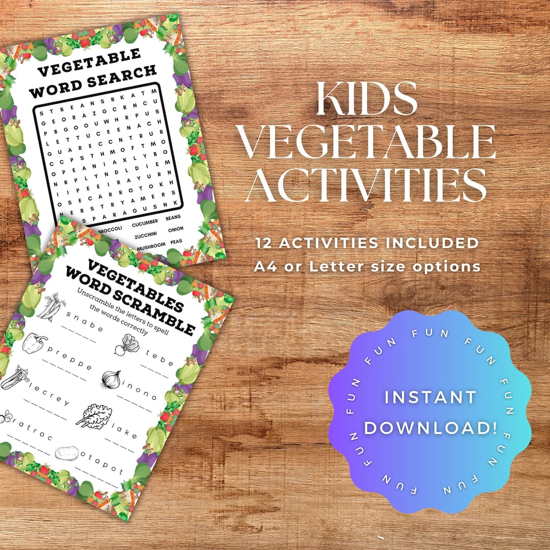 Kids Vegetable Games, Printable Vegetable Activities, Veggie Games ...