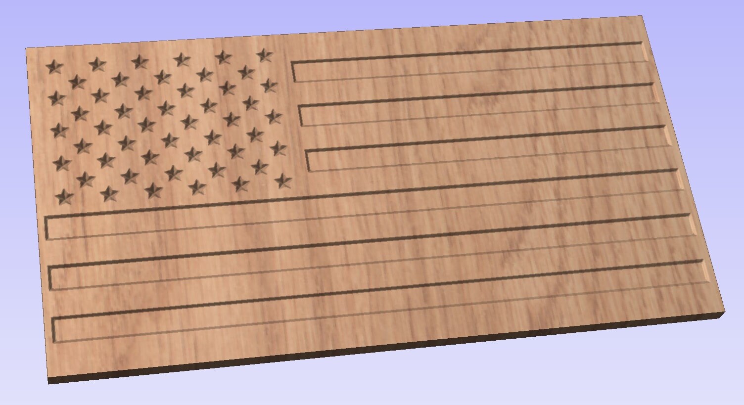 US Flag for Vcarve Pro and Onefinity - Digital File Only, Svg, Dxf, Crv ...