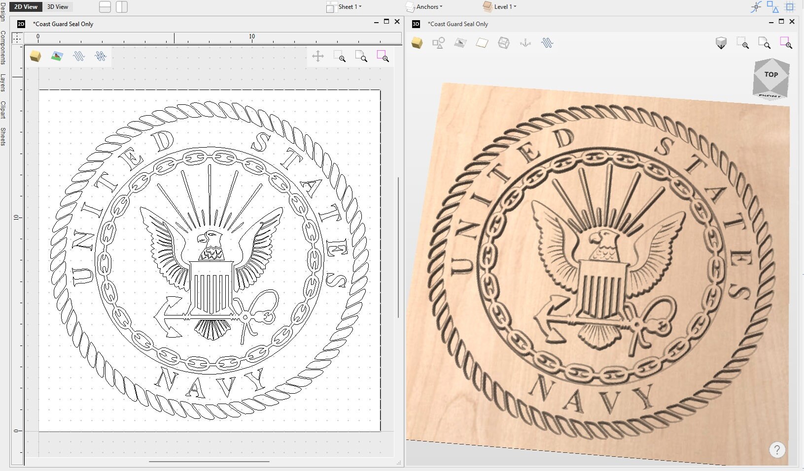 Military Seals Only Digital Files (clean) for CNC and Laser - Svg Dxf ...