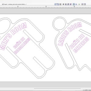 Men & Women Bathroom Signs DIGITAL FILES for CNC Svg , Crv , Dxf - Etsy