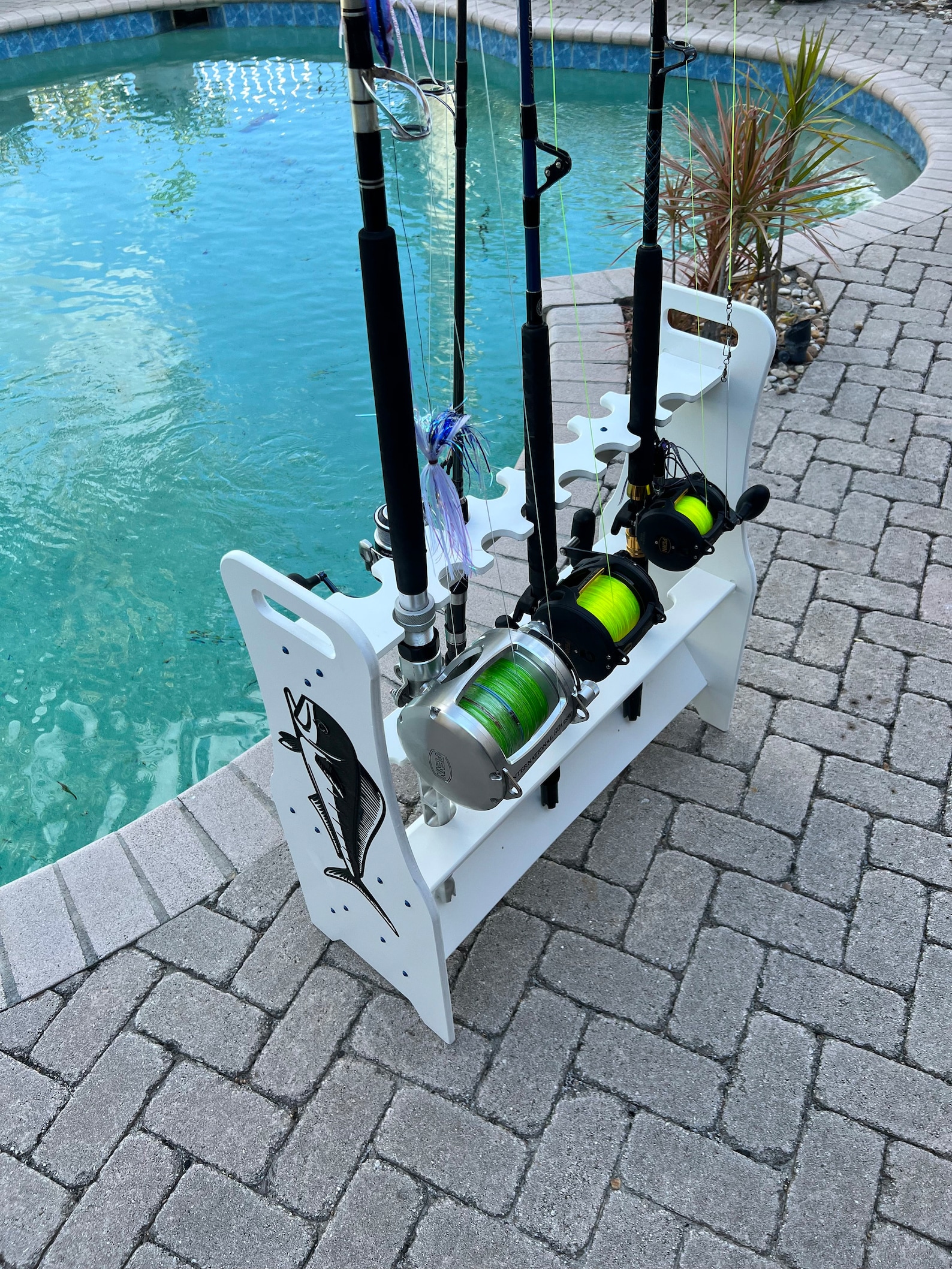 Fishing Rod Holder SVG, DXF and CRV Files for Cnc Using Vectric Vcarve ...