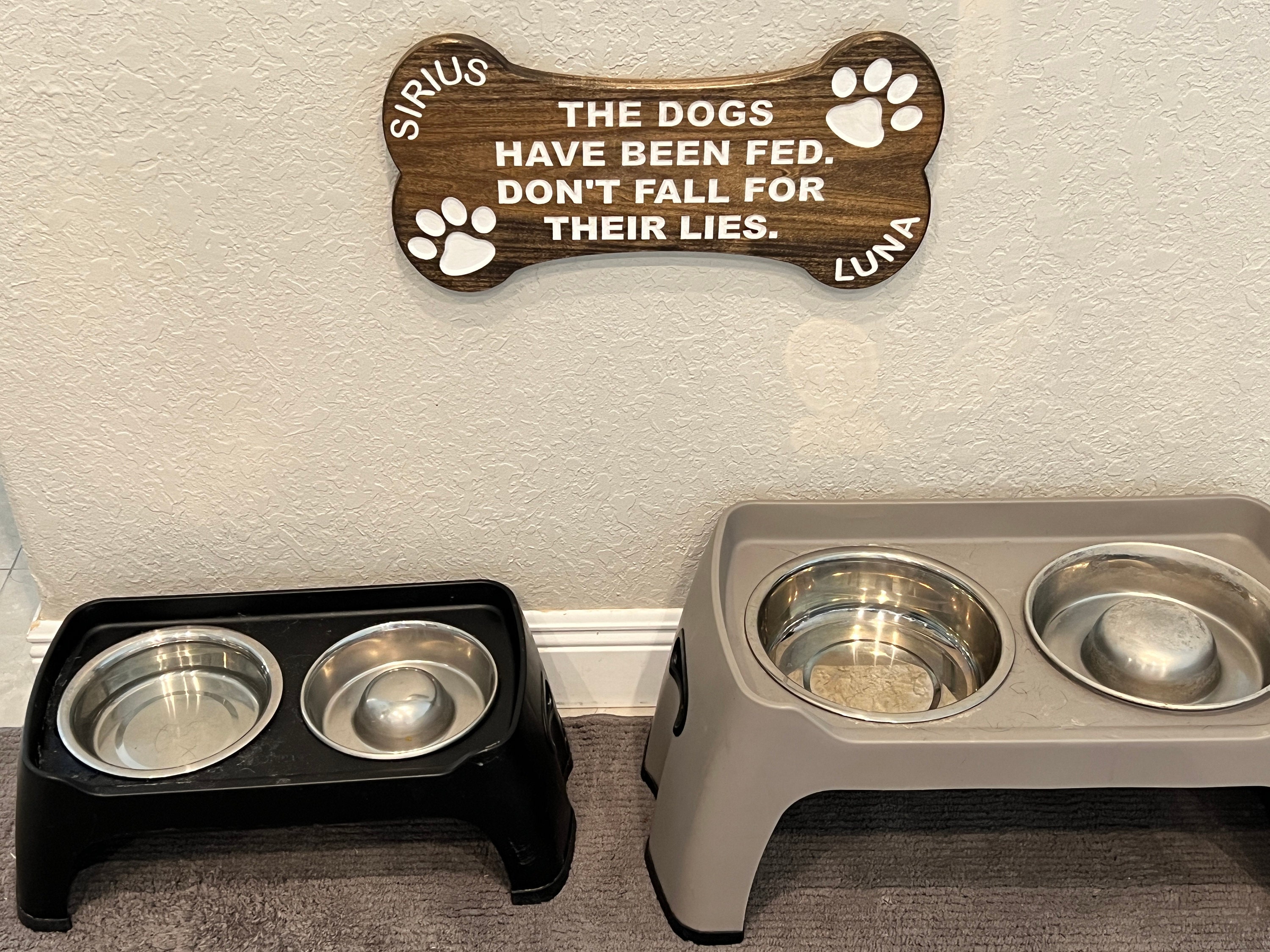 Dog's Have Been Fed Sign - Digital File Only, SVG, DXF, CRV, Vcarve Pro ...