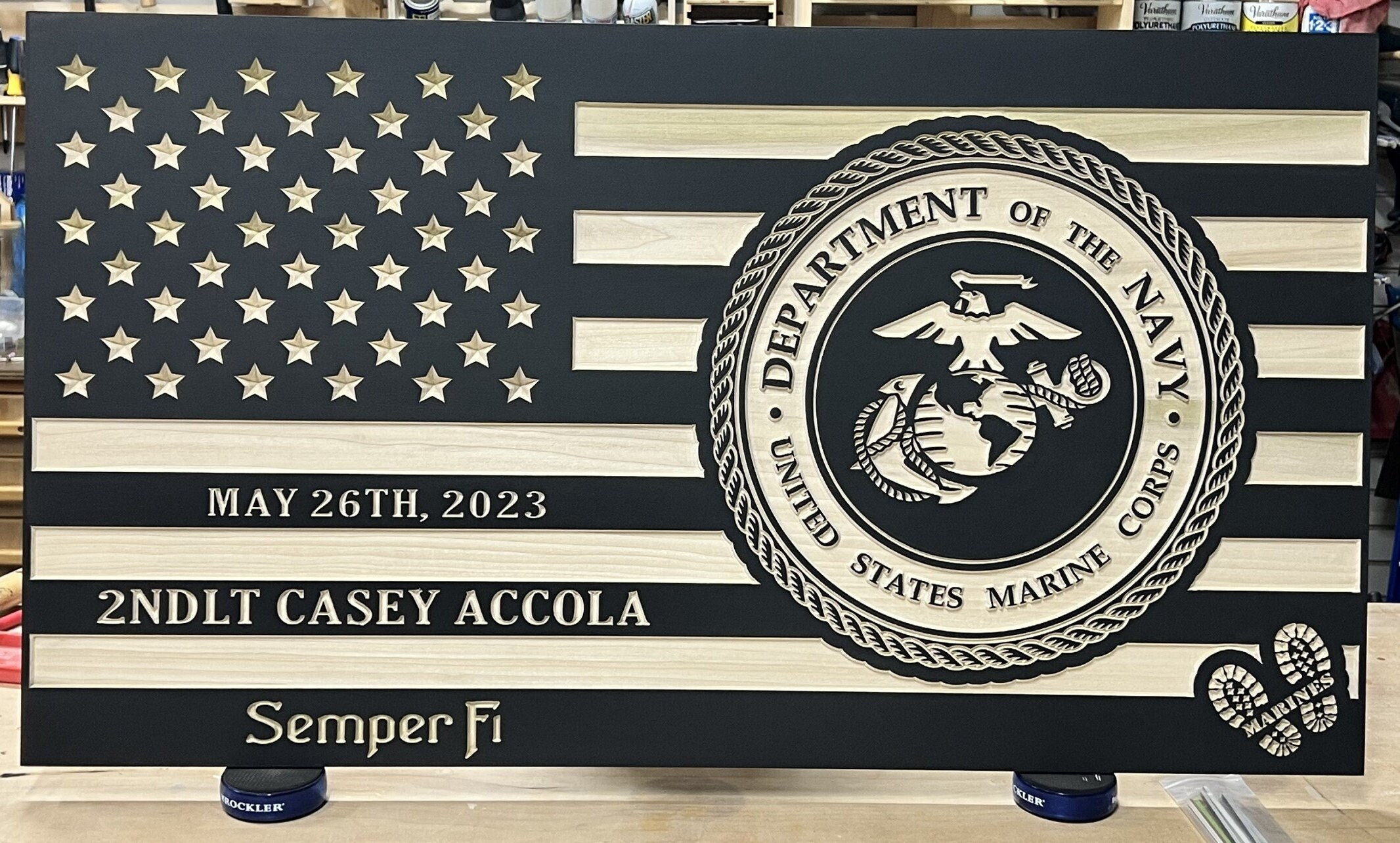 U.S. Flag With Marines Insignia DIGITAL FILES Svg , Crv , Dxf , Pdf - Etsy