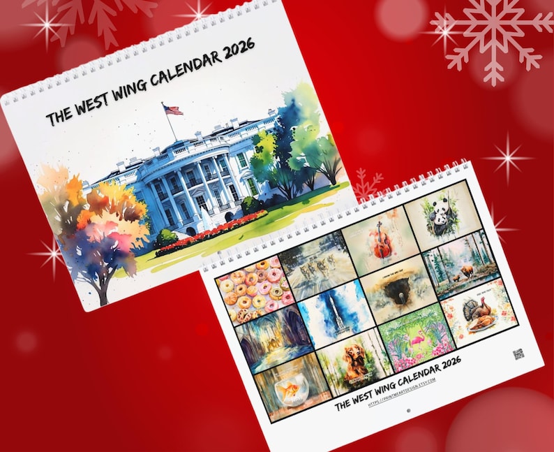 The West Wing 2026 Watercolor Calendar, TV Show Fan Gift - Etsy