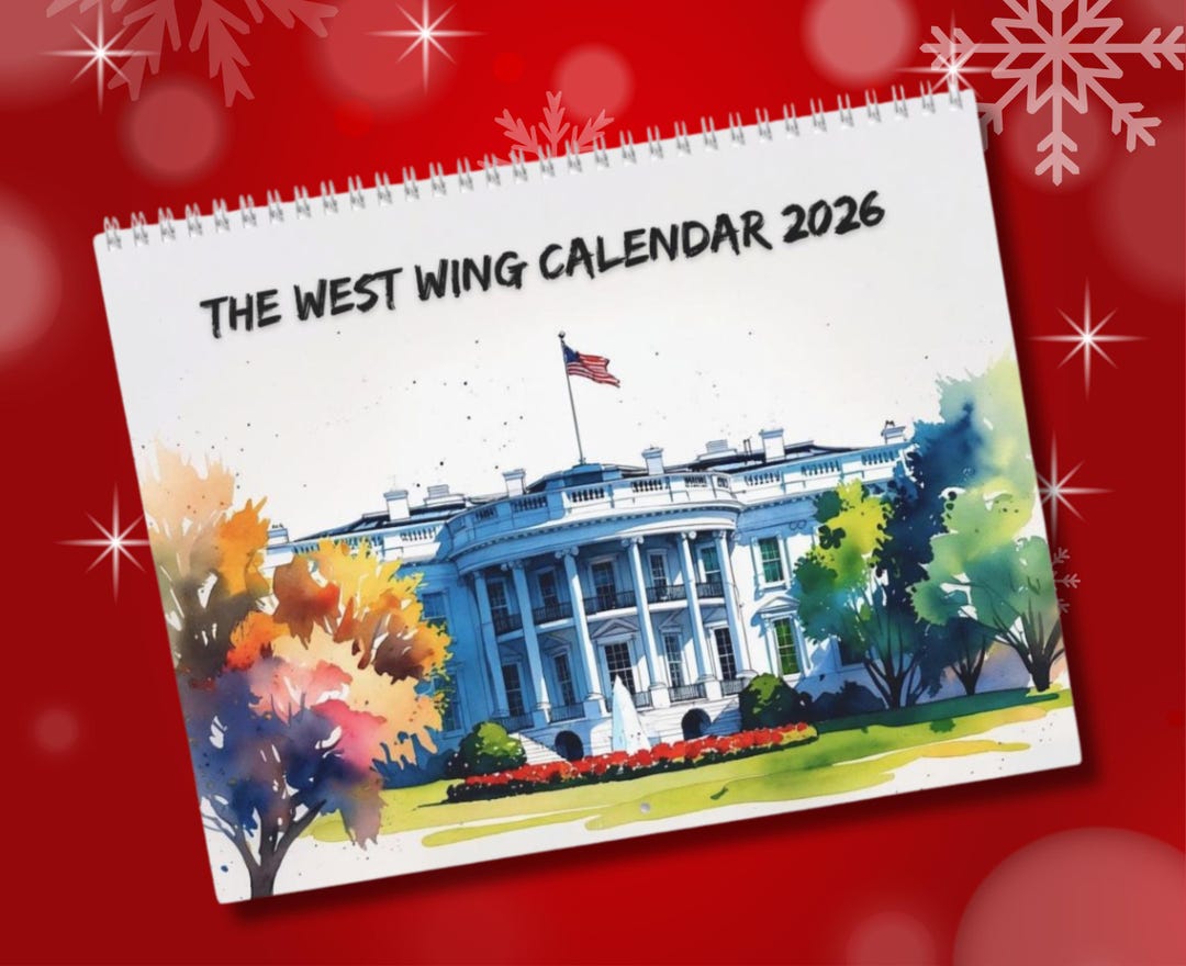 The West Wing 2026 Watercolor Calendar, TV Show Fan Gift - Etsy