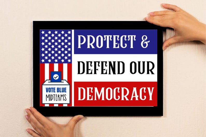 No Kings Boycott -, VOTE HIM OUT Printable Protest Sign, Pro Democracy ...