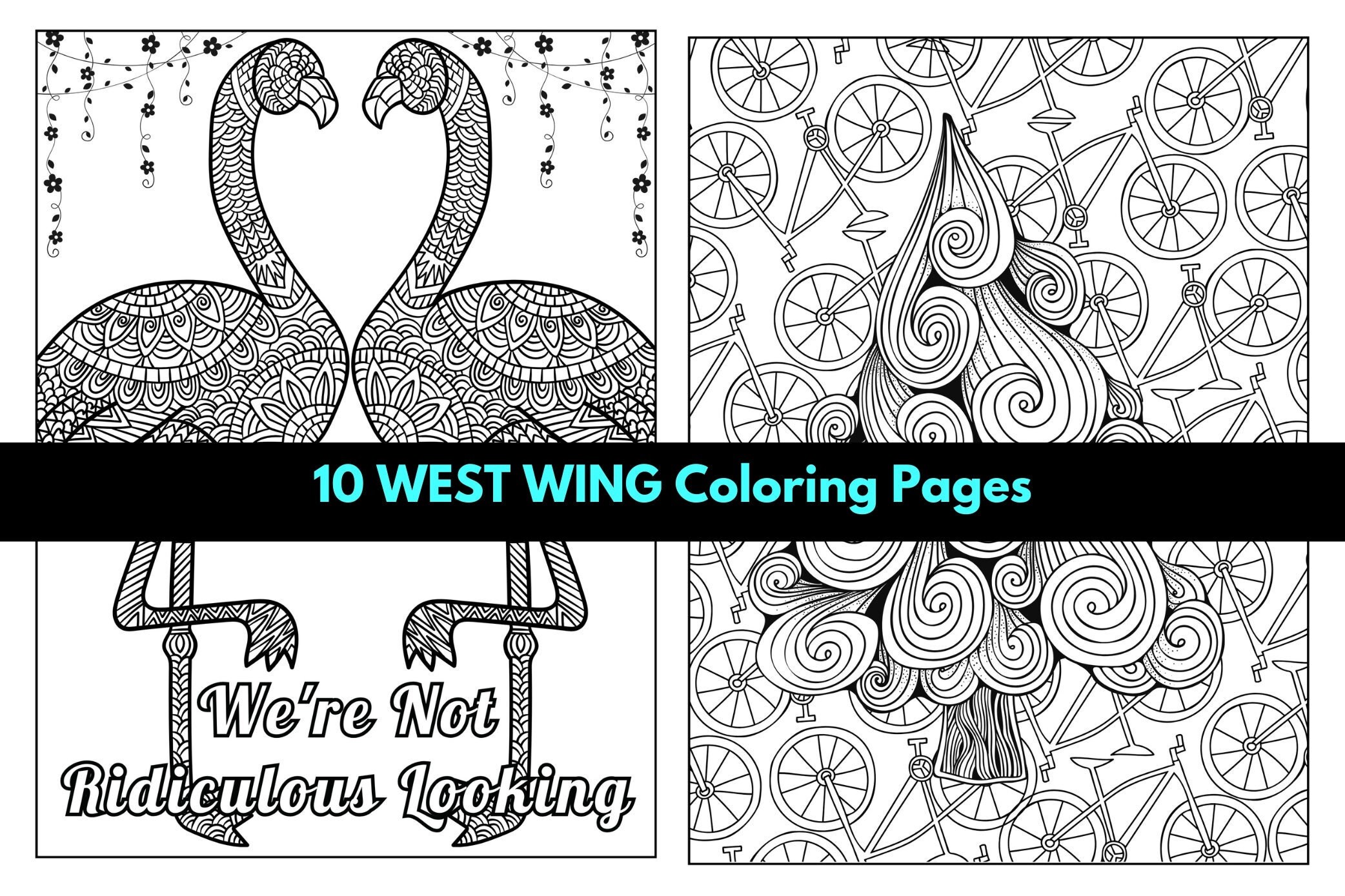 West Wing Printable Coloring Book, Political, Democratic, Election ...