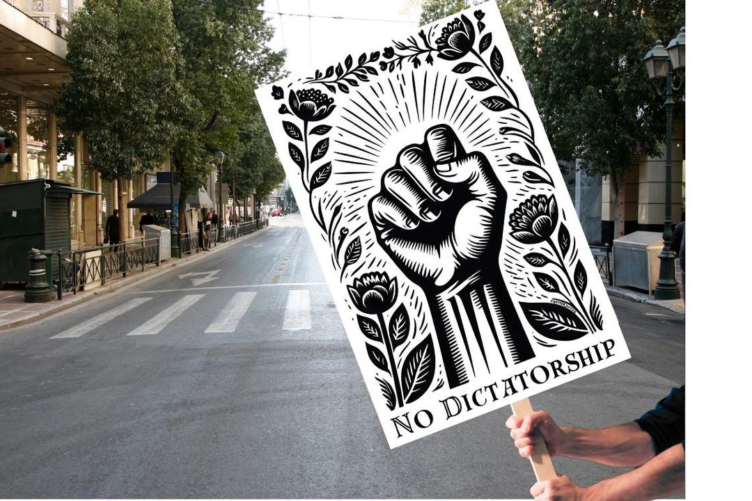 PROTEST Signs Fight for Justice Printable | No Dictatorship | Social ...