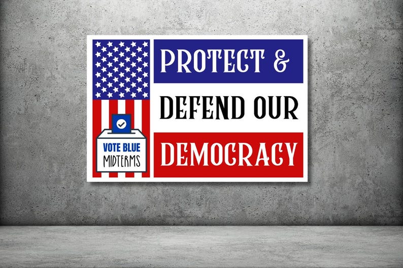 No Kings Boycott -, VOTE HIM OUT Printable Protest Sign, Pro Democracy ...