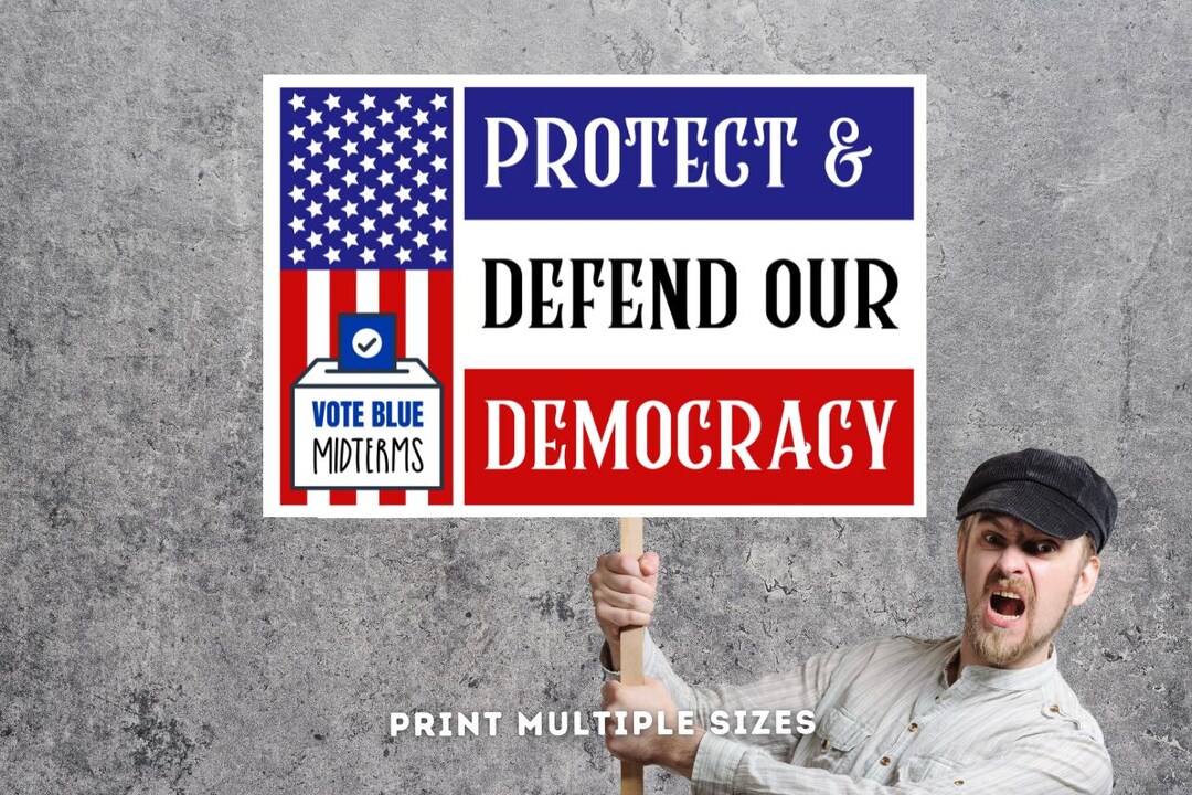 No Kings Boycott -, VOTE HIM OUT Printable Protest Sign, Pro Democracy ...