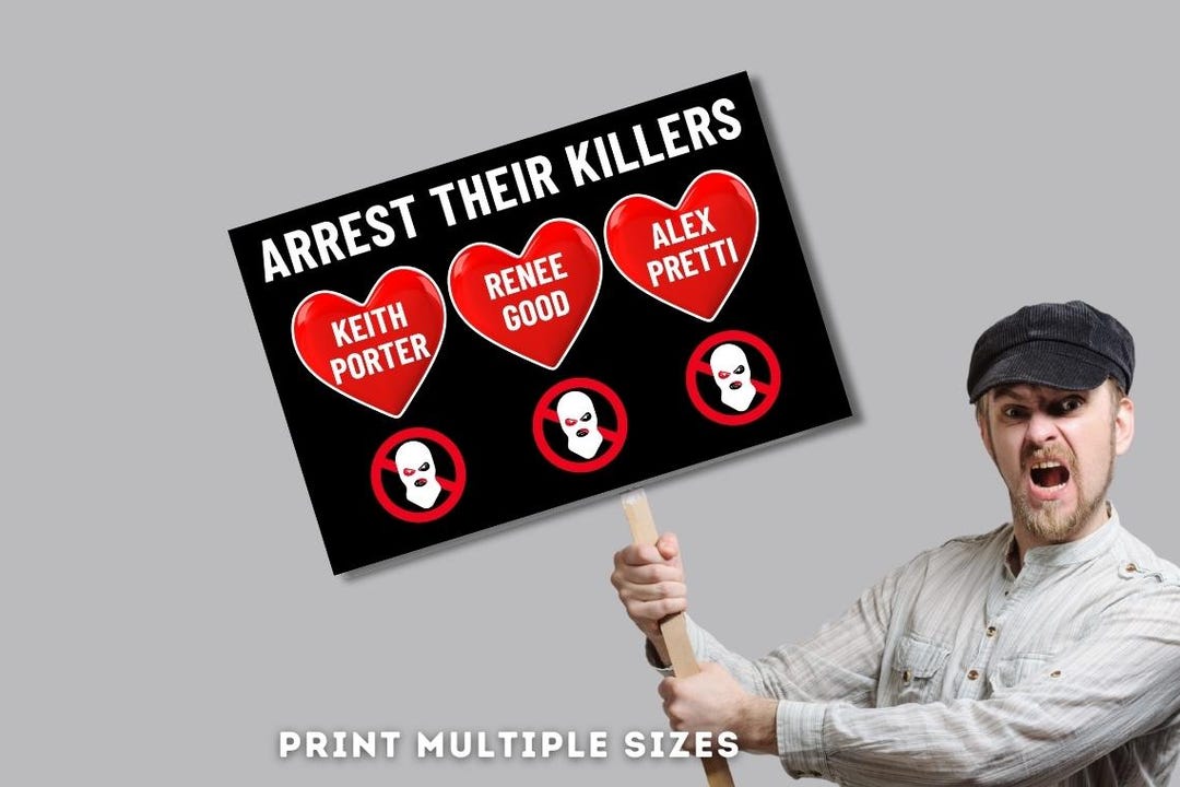 No Kings Protest, ANTI Fascism Protest Sign Printable, Arrest Their ...