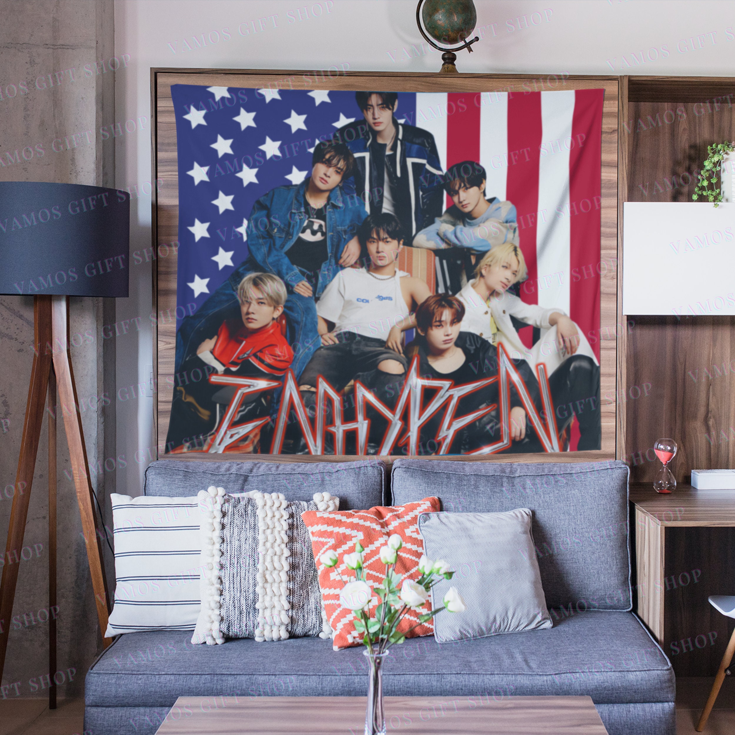 Enhypen Members Flag Banner Enhypen Kpop American Flag - Etsy