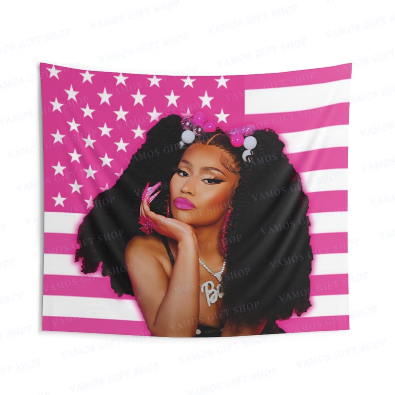 Nicki Minaj Barbie Flag Banner Nicki Minaj American Flag Etsy