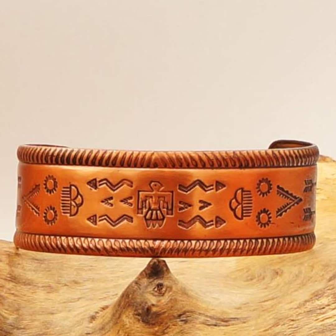 Vintage Bell Trading Post Copper Thunderbird Cuff Bracelet: Native ...