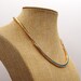 Vintage 1980s Reversible Blue & Gold Tone Metal Choker Necklace 18 - Etsy