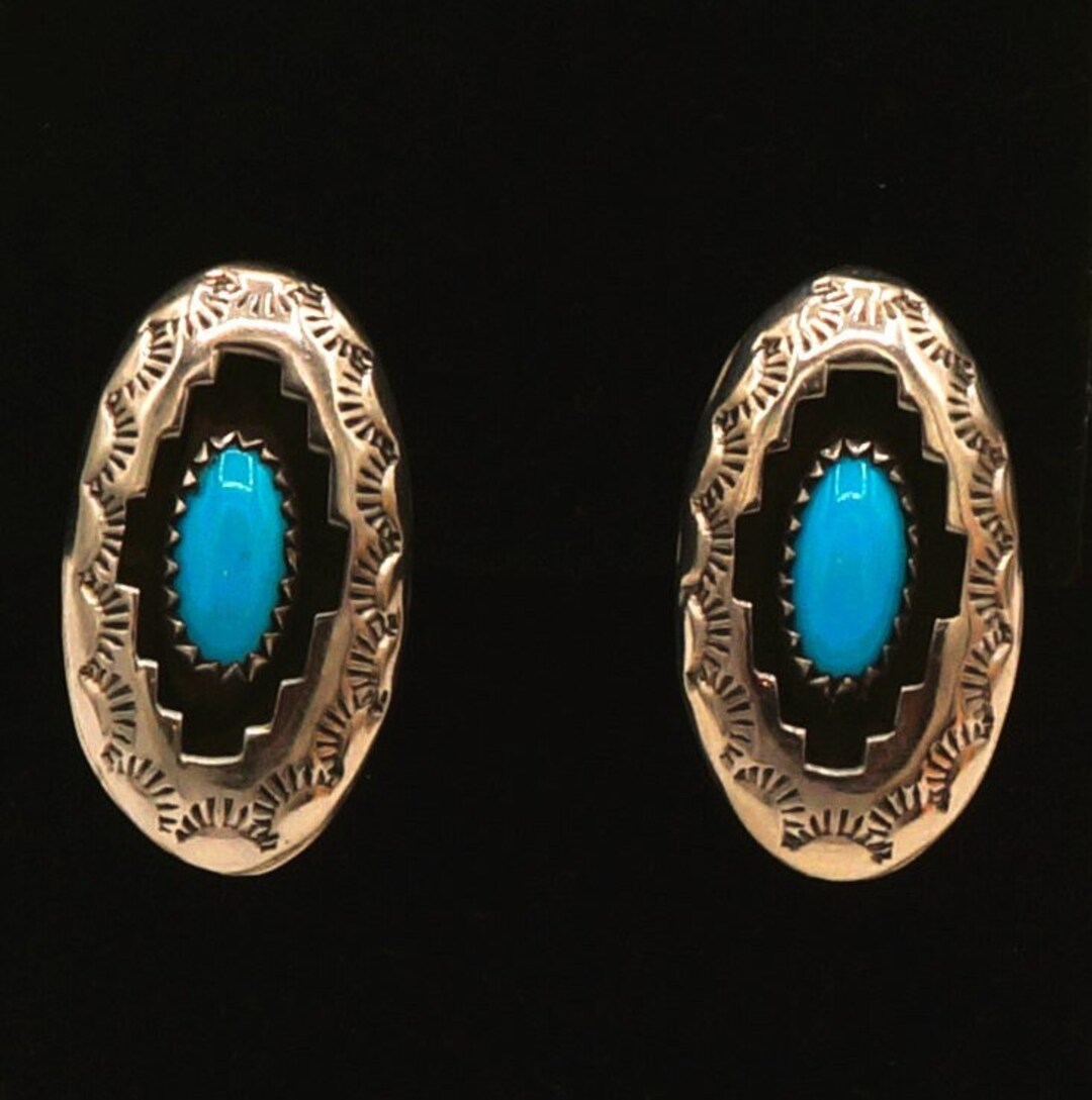 Vintage Native American Navajo Shadow Box Turquoise Hand - Etsy