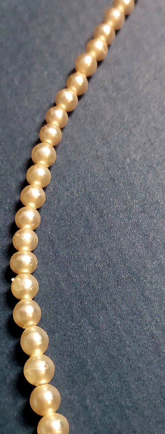 Vintage Pearl Necklace 925 Sterling Clasp - Gem