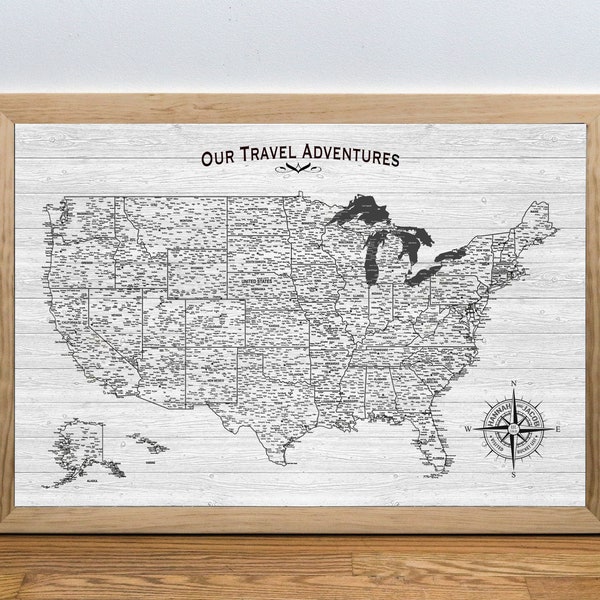 Usa Map Poster - Etsy