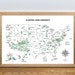 Large Push Pin Map of United States, Custom Travel Map, Styles: Framed ...