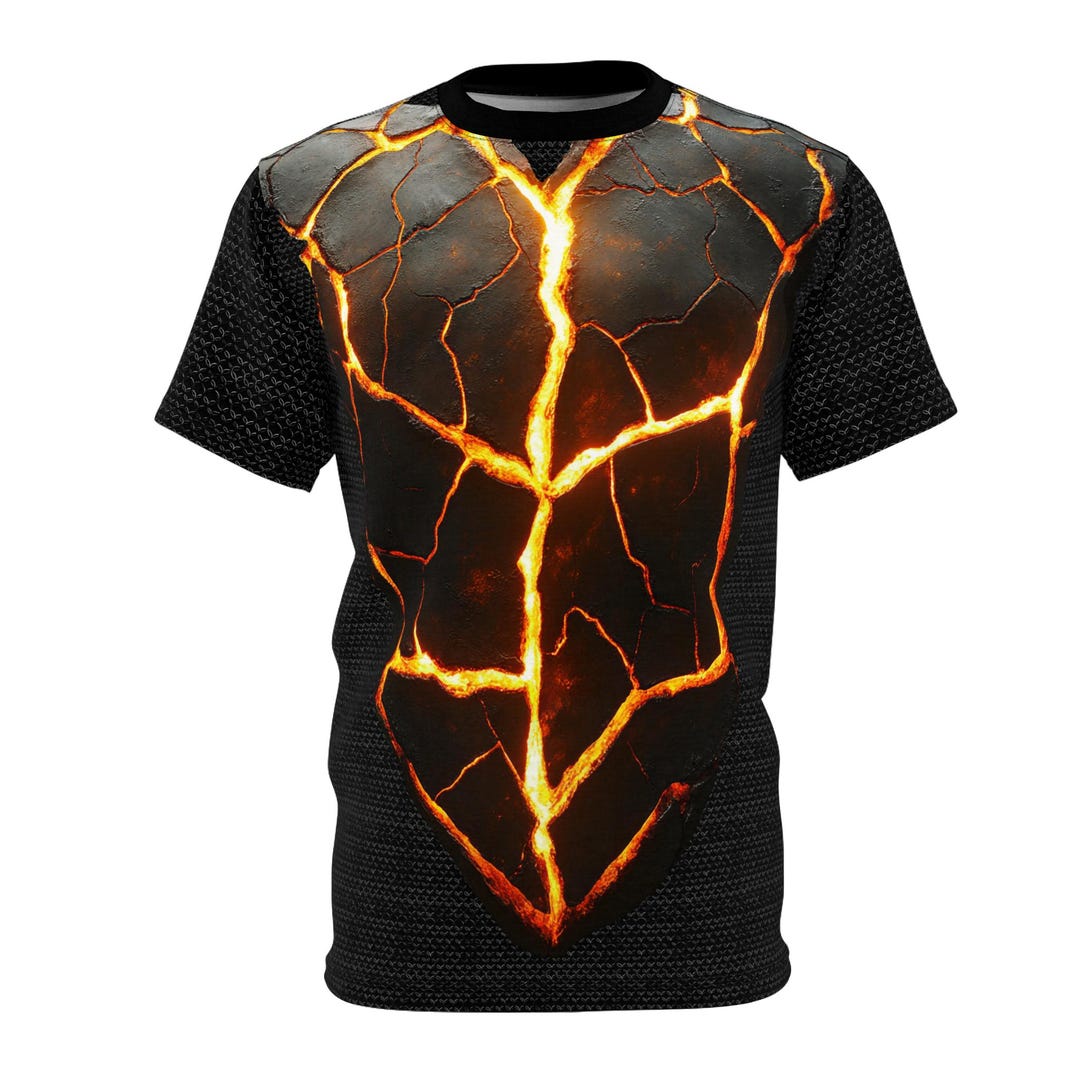 Molten Rift Armor Shirt, Fantasy Dragon Cosplay Costume, Black ...