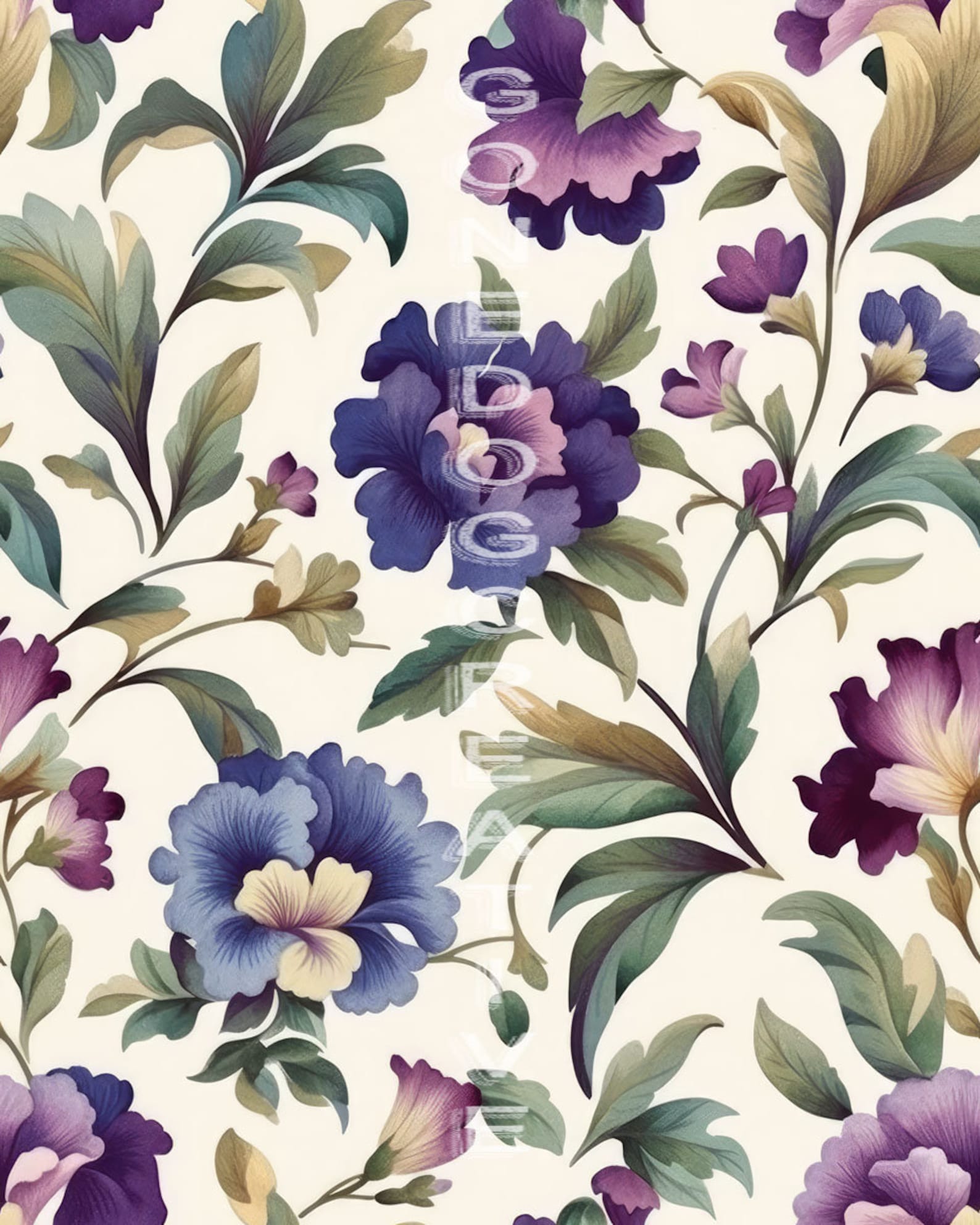 Seamless Tileable Chintz Flower Patterns--high Resolution Pack 2 - Etsy