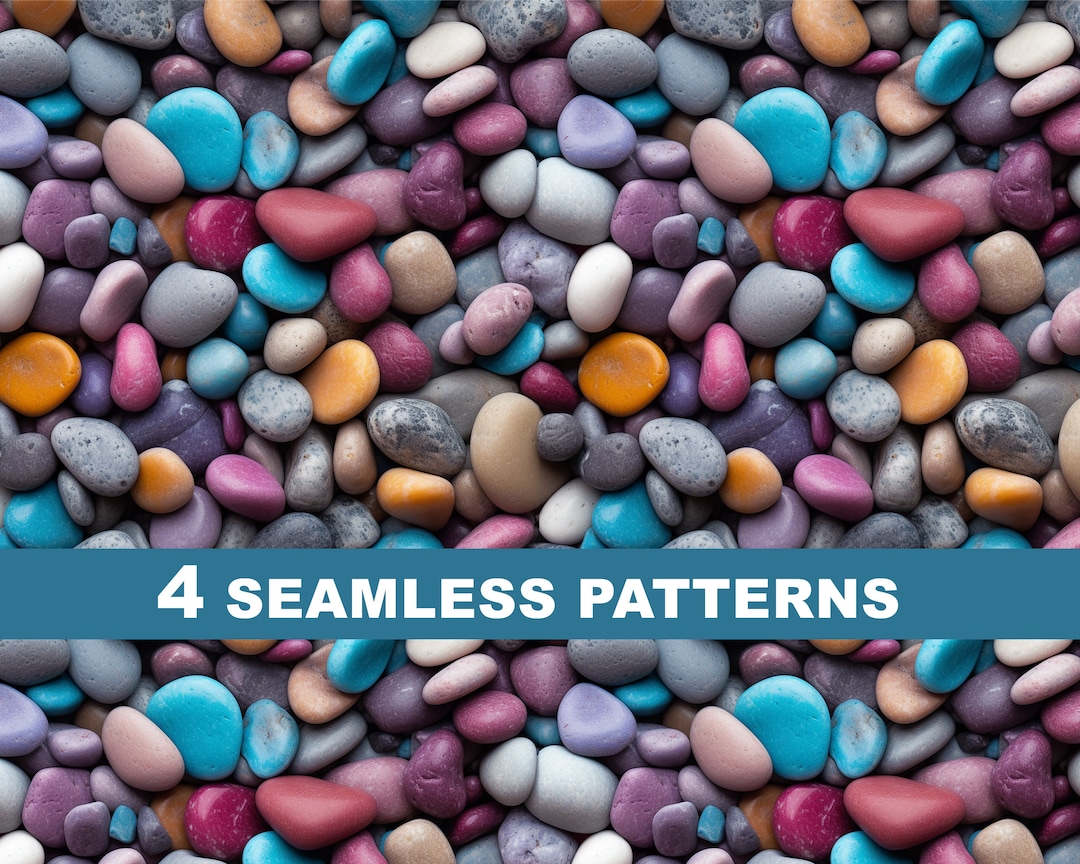 Sea Rocks Seamless Pattern, Wallpaper, Texture, Digital, Paper, 4 PNG ...