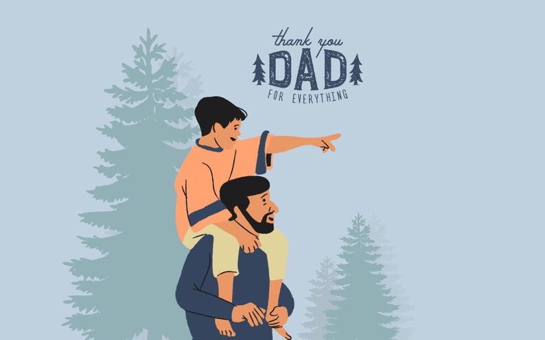 5 Editable Father's Day Card Digital, Super Dad Card , Editable in ...