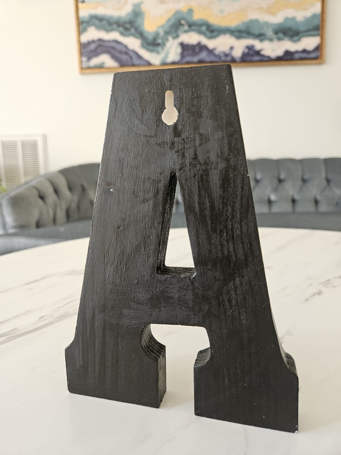 Decorative Letter A Finished With Resin, for Table or Wall. Handmade ...