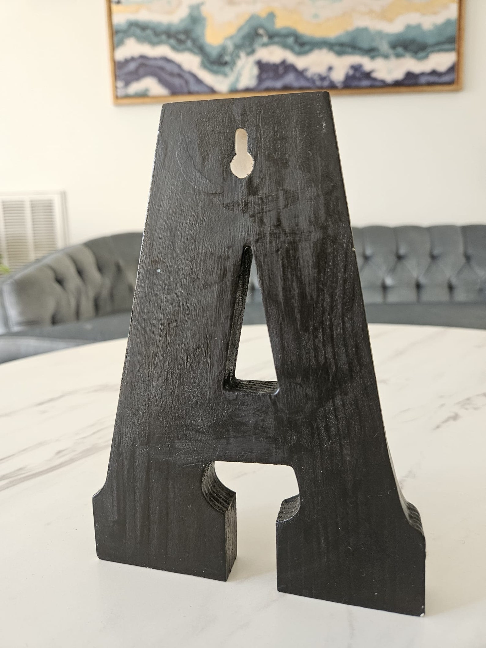 Decorative Letter A Finished With Resin, for Table or Wall. Handmade ...