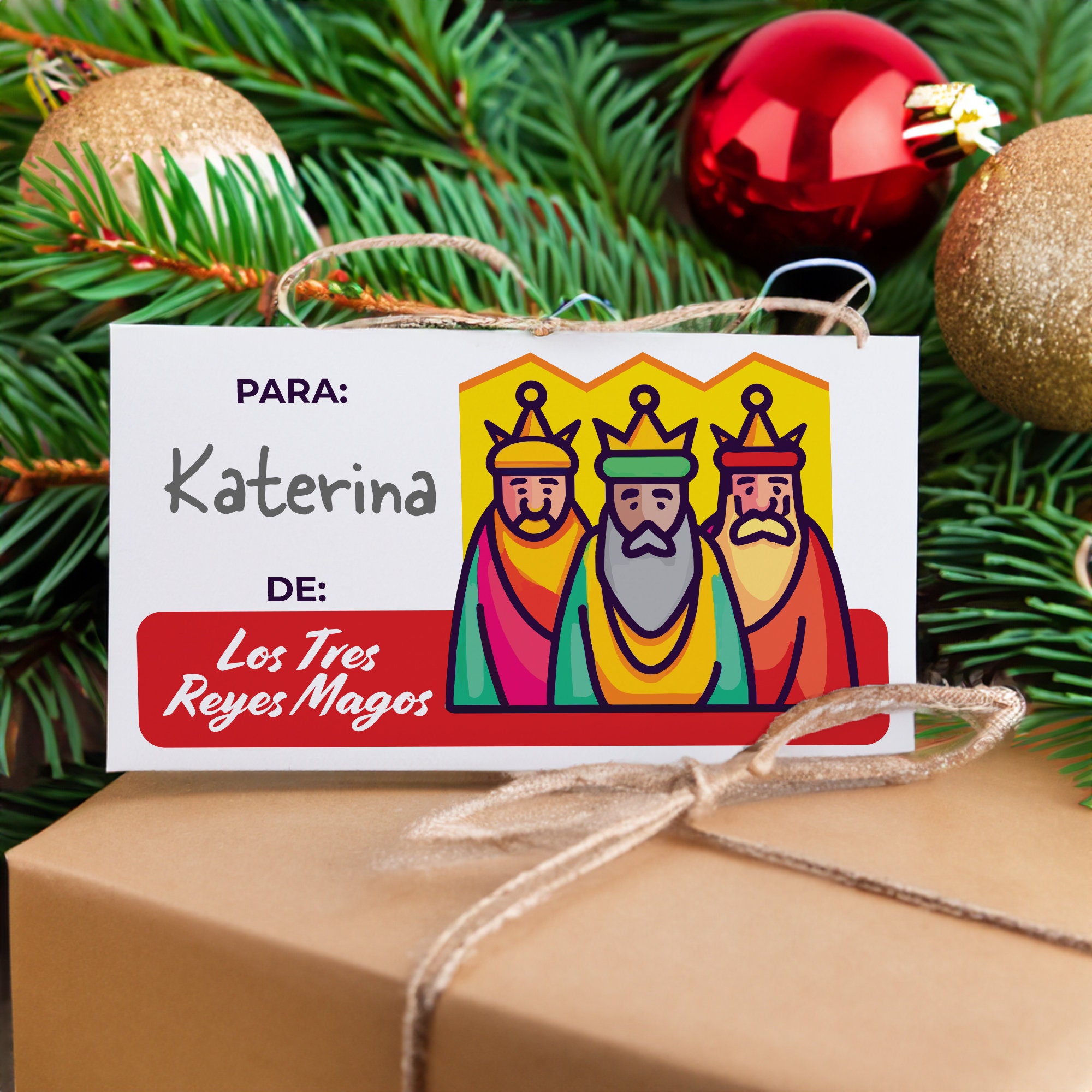 Printable Gift Tags - Three Wise Men / Tres Reyes Magos - Etsy
