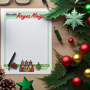 Printable Carta a Los Tres Reyes Magos / Letter to the Three Wise Men ...