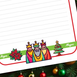 Printable Carta a Los Tres Reyes Magos / Letter to the Three Wise Men ...