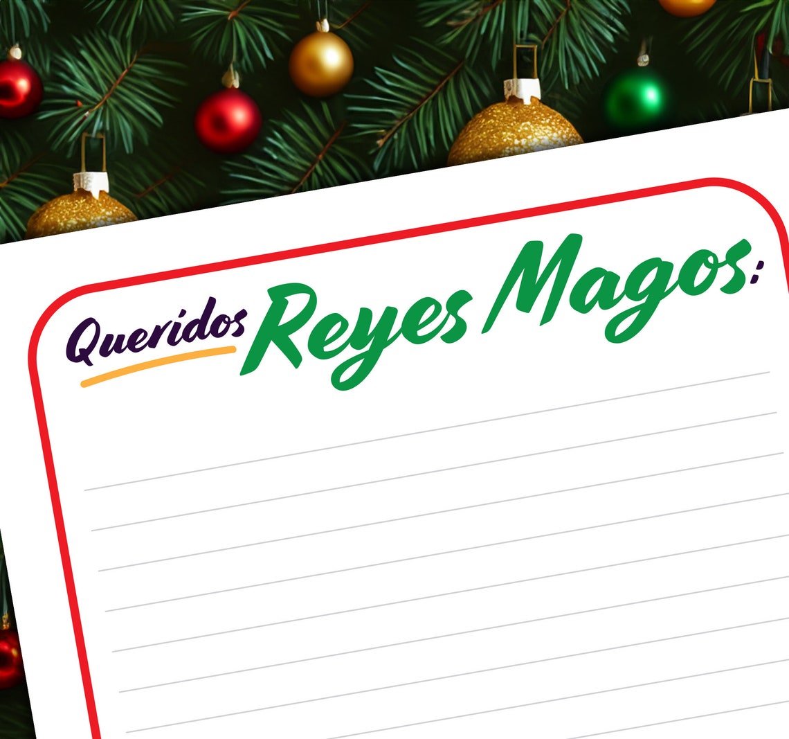 Printable Carta a Los Tres Reyes Magos / Letter to the Three Wise Men ...