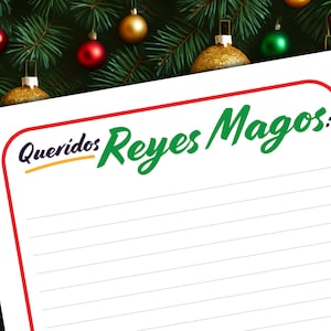 Printable Carta a Los Tres Reyes Magos / Letter to the Three Wise Men ...