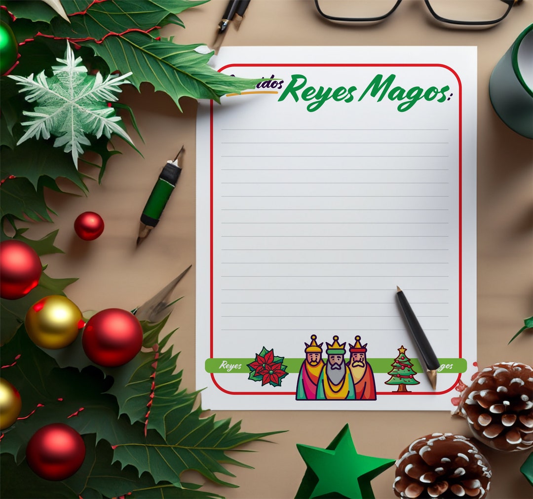 Printable Carta a Los Tres Reyes Magos / Letter to the Three Wise Men ...