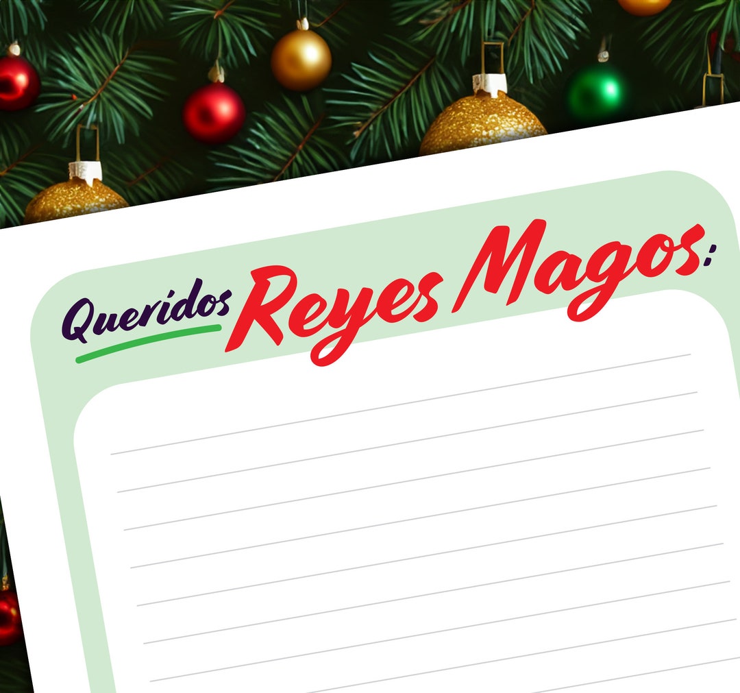 Printable Carta a Los Tres Reyes Magos / Letter to the Three Wise Men ...