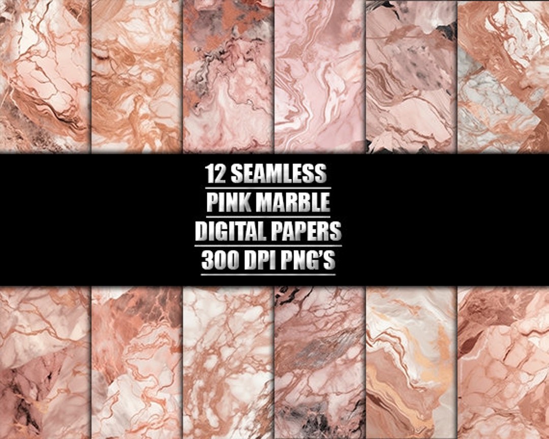 Rose Gold Digital Paper, Rose Gold Seamless Pattern, Rose Gold Prints ...
