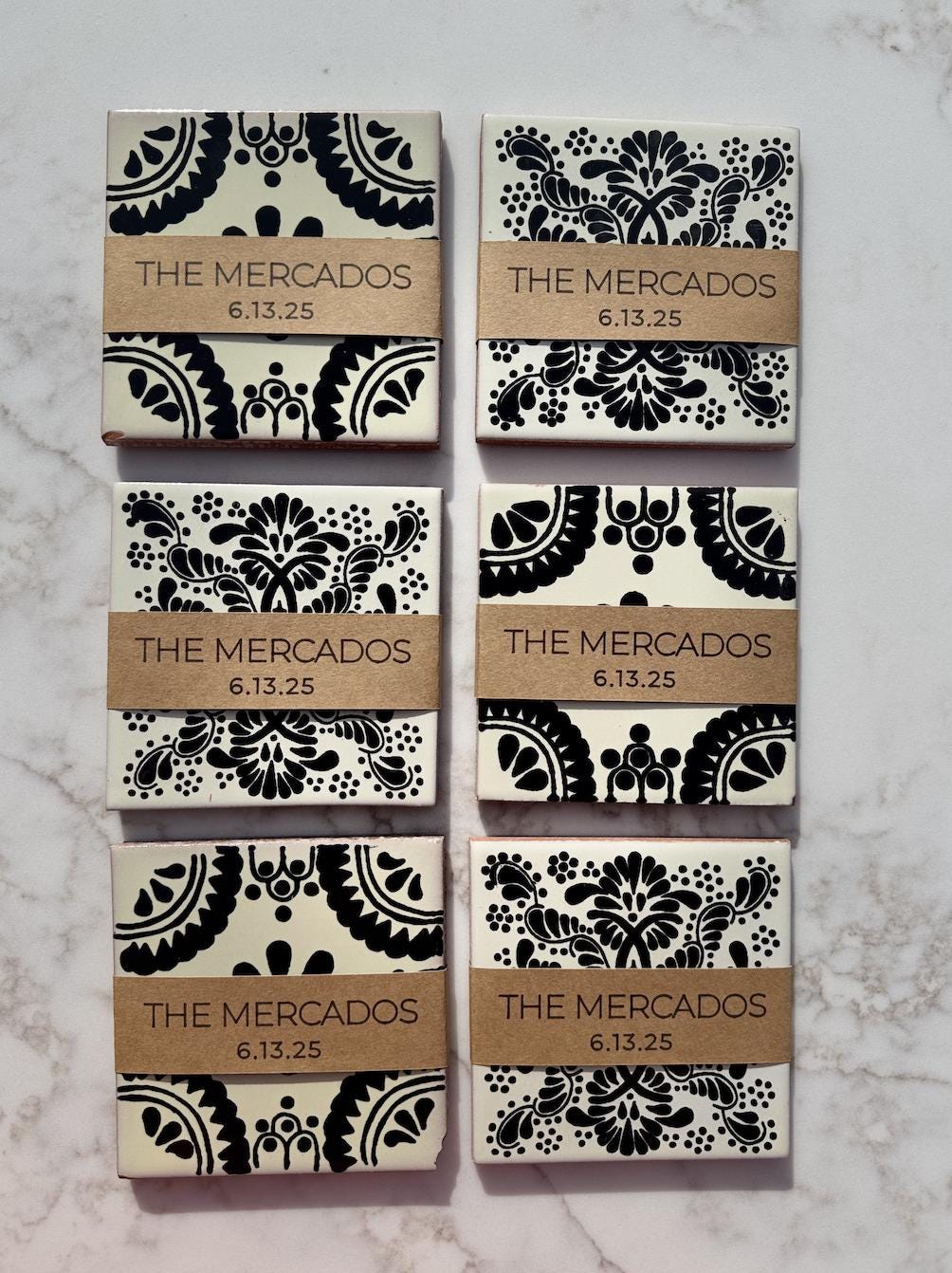 Personalized Spanish Coaster Wedding Favor - Etsy