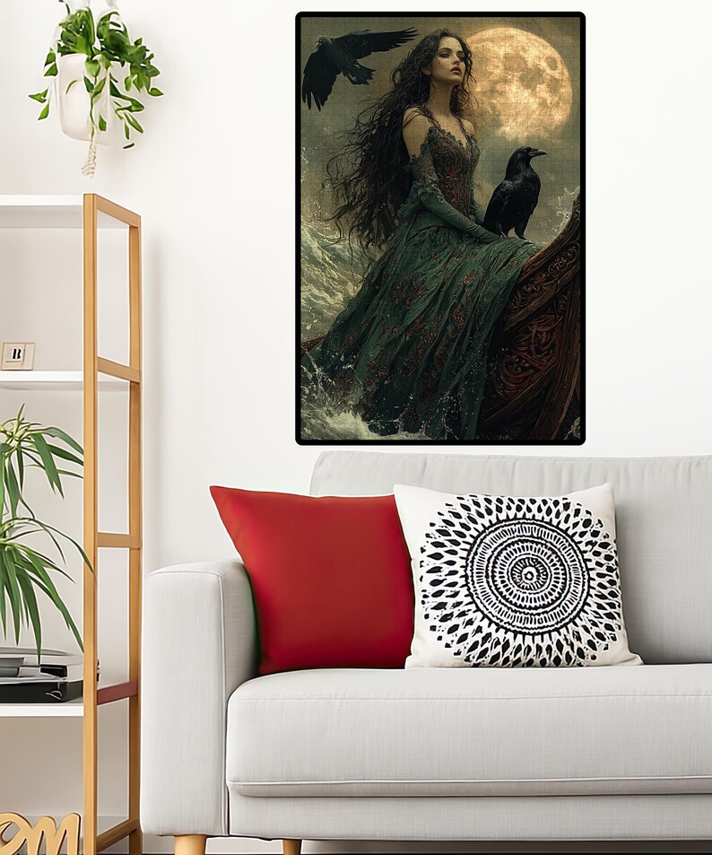 Mystical Raven Jigsaw Puzzle With Tin, Enchanting Home Decor, Family ...