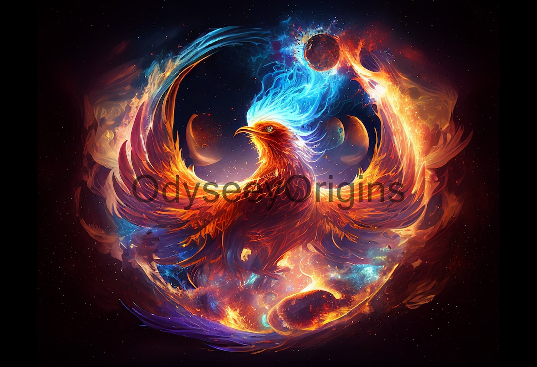 CELESTIAL Phoenix: MAJESTIC Symbol of REGENERATION - Etsy